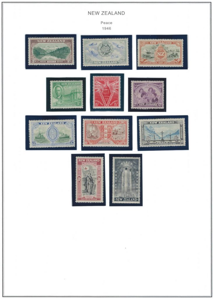 The 1946 New Zealand Peace Issue Stamp Series – Pressdat