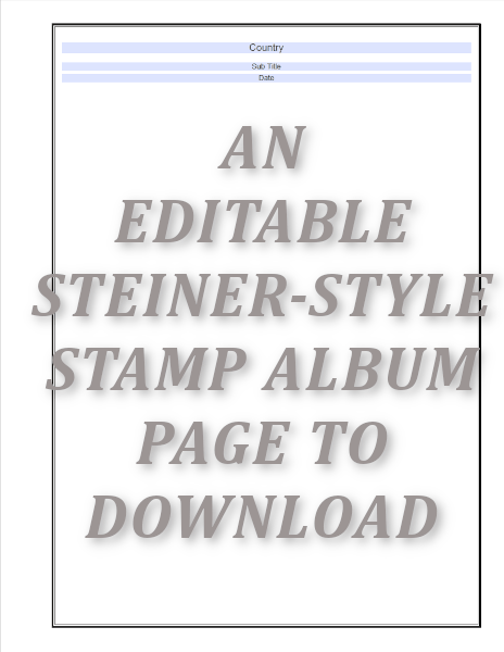 Custom Stamp Album Pages – Pressdat Custom Stamp Album Pages – Pressdat